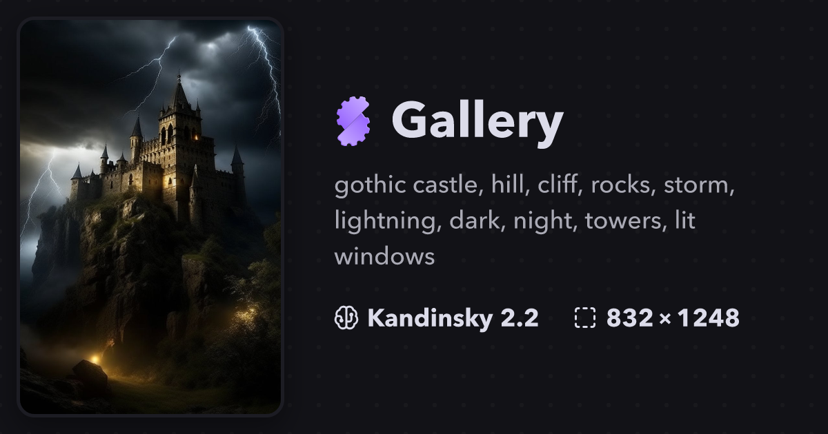 "gothic castle, hill, cliff, rocks, st..." | Gallery | Stablecog