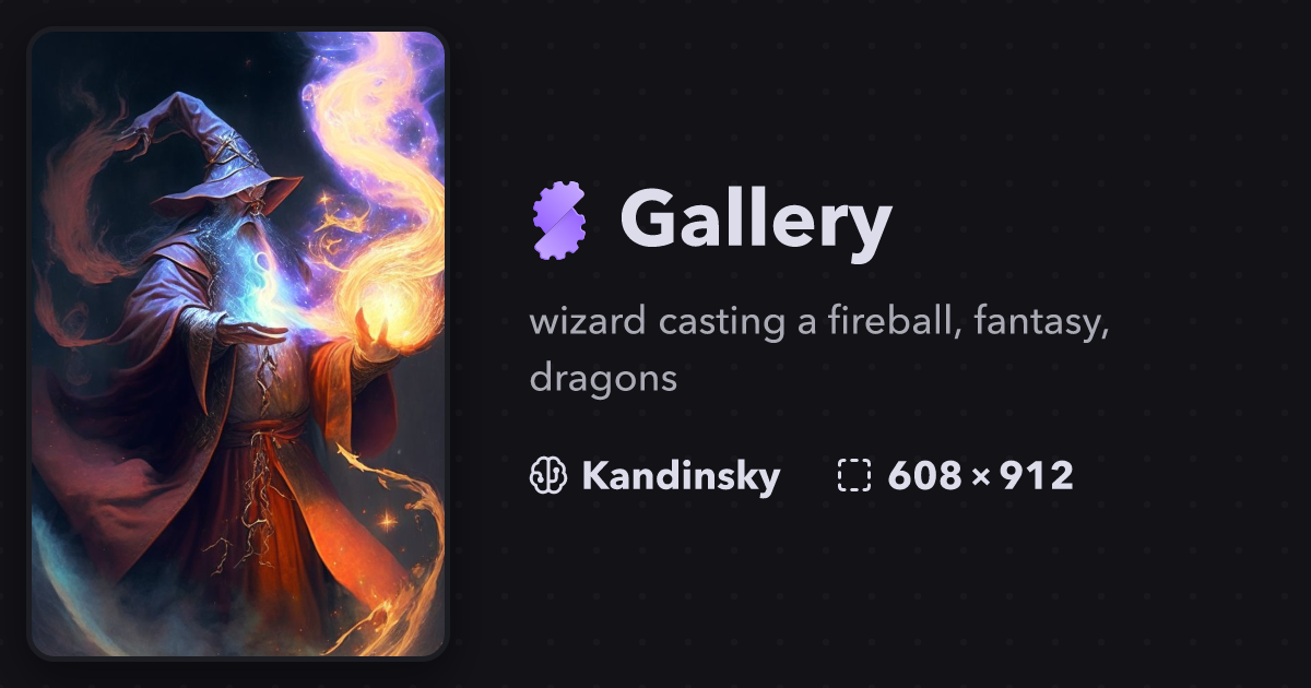 "wizard casting a fireball, fantasy, d..." | Gallery | Stablecog