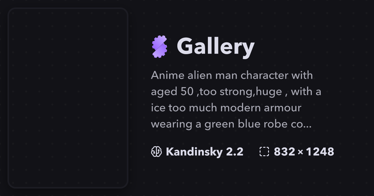 "Anime alien man character with aged 5..." | Gallery | Stablecog