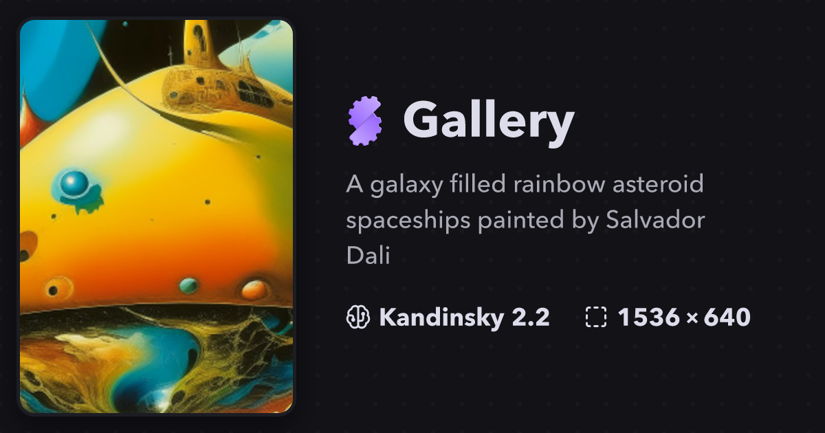 "A galaxy filled rainbow asteroid spac..." | Gallery | Stablecog