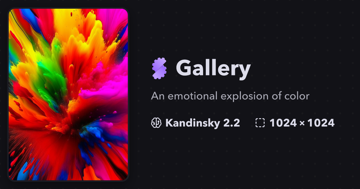 "An emotional explosion of color" | Gallery | Stablecog