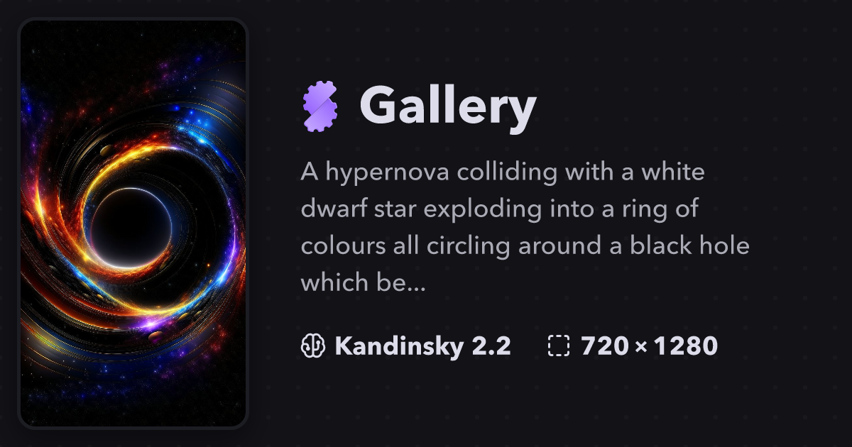 A hypernova colliding with a white dwarf star expl... | Gallery