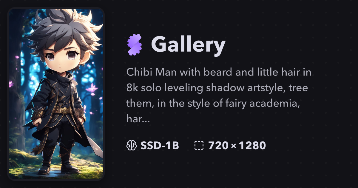 "Chibi Man with beard and little hair ..." | Gallery | Stablecog