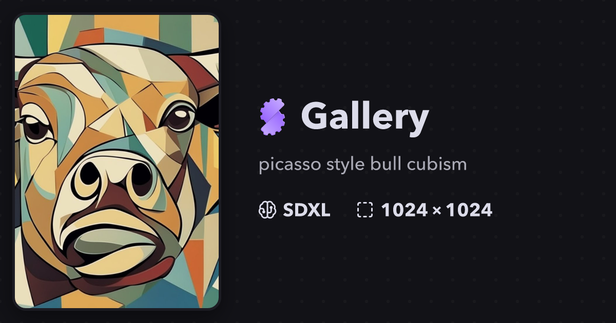 "picasso style bull cubism" | Gallery | Stablecog