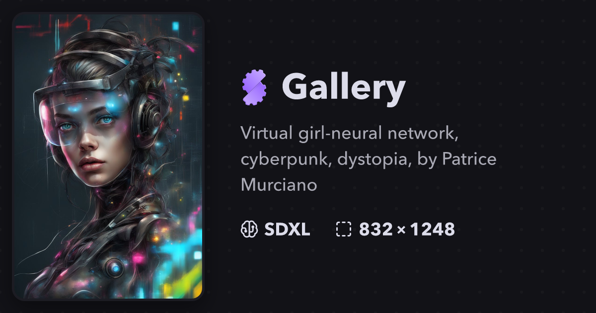 "Virtual girl-neural network, cyberpun..." | Gallery | Stablecog