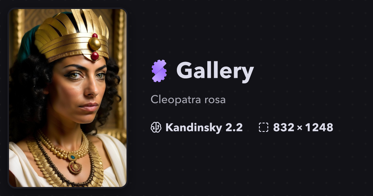 "Cleopatra rosa" | Gallery | Stablecog