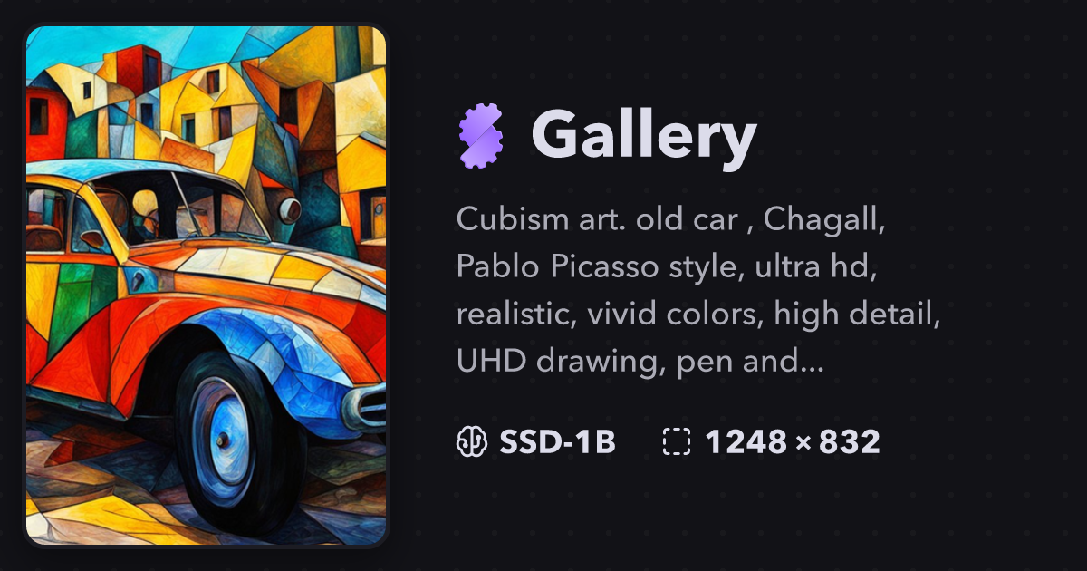"Cubism art. old car , Chagall, Pablo ..." | Gallery | Stablecog