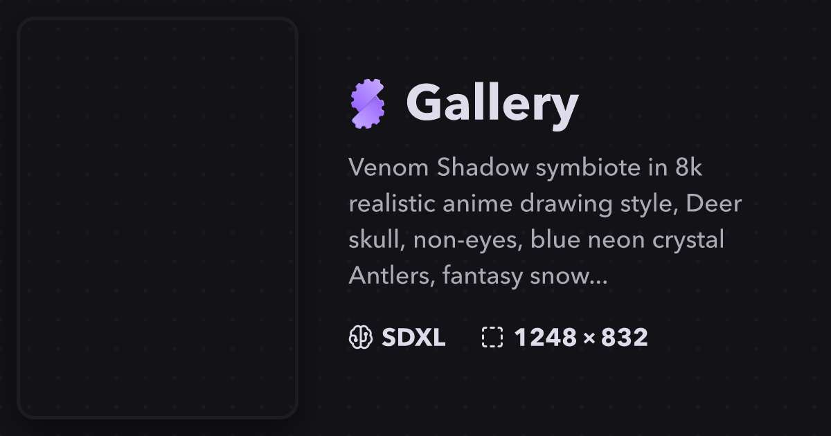 "Venom Shadow symbiote in 8k realistic..." | Gallery | Stablecog