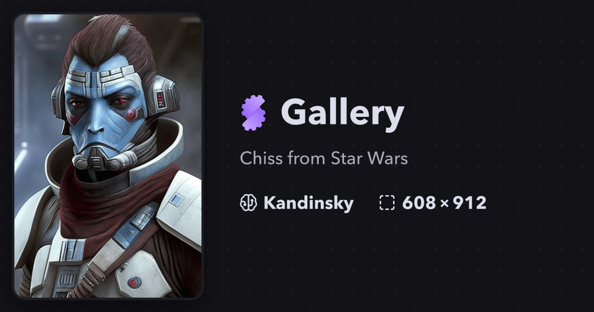 "Chiss from Star Wars" | Gallery | Stablecog