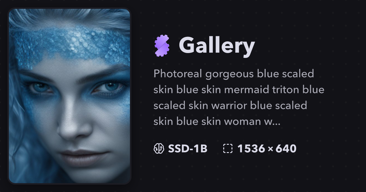 "Photoreal gorgeous blue scaled skin b..." | Gallery | Stablecog