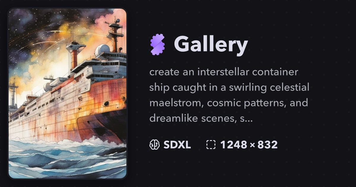 "create an interstellar container ship..." | Gallery | Stablecog