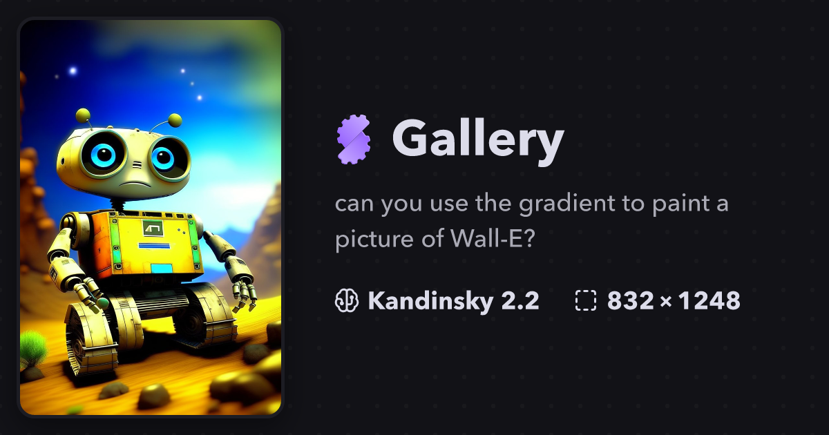 "can you use the gradient to paint a pict..." | Gallery | Stablecog