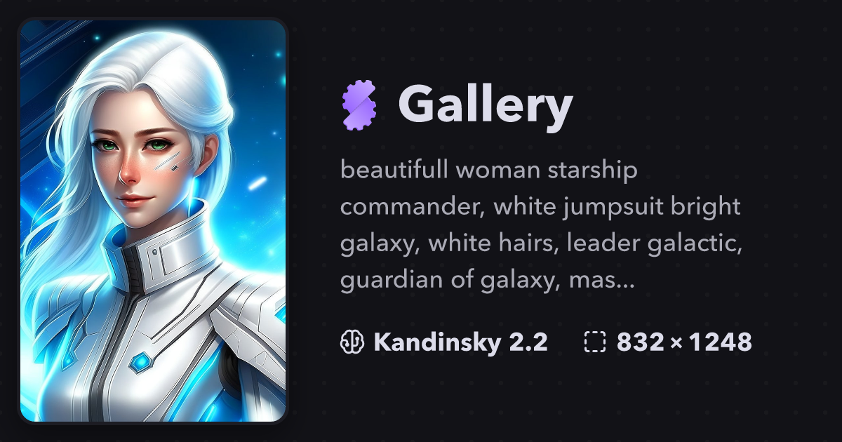 "beautifull woman starship commander, ..." | Gallery | Stablecog