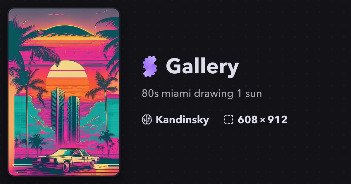 "80s miami drawing 1 sun" | Gallery | Stablecog