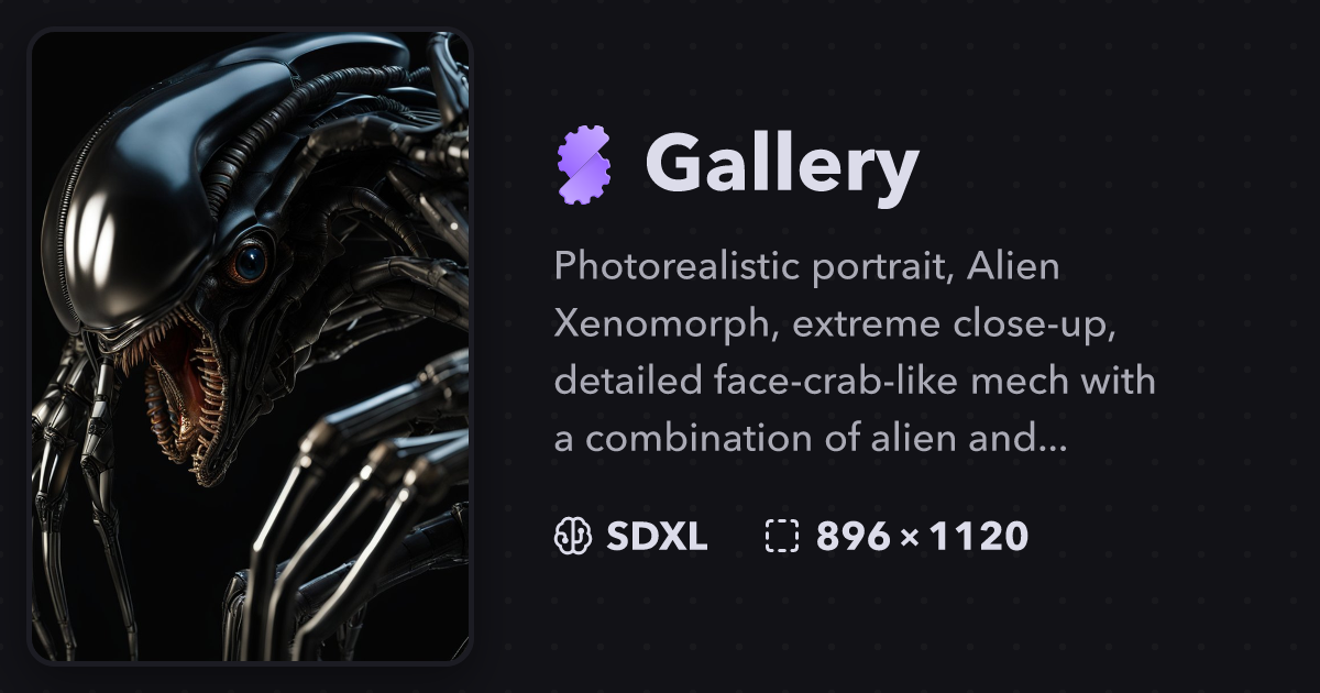 "Photorealistic portrait, Alien Xenomo..." | Gallery | Stablecog
