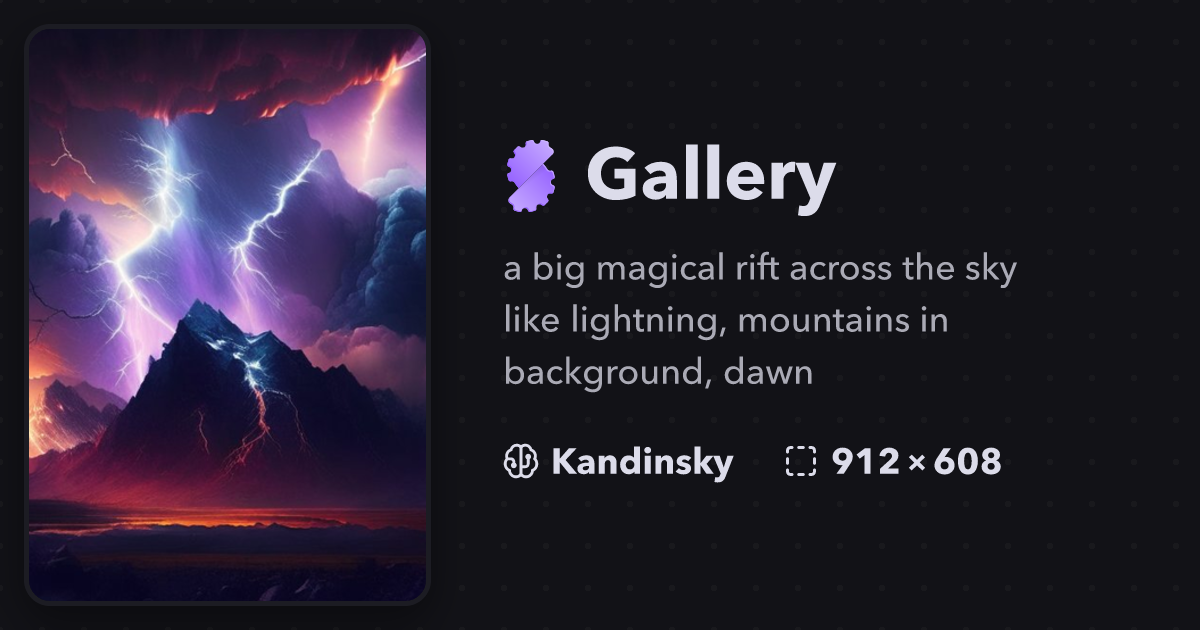 "a big magical rift across the sky lik..." | Gallery | Stablecog