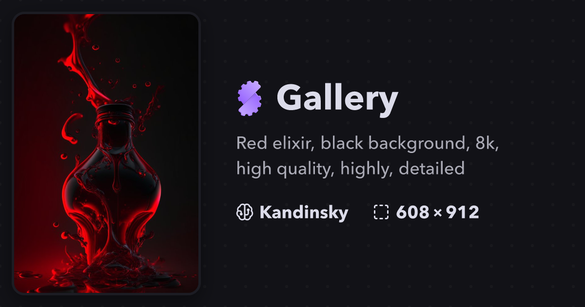 "Red elixir, black background, 8k, hig..." | Gallery | Stablecog