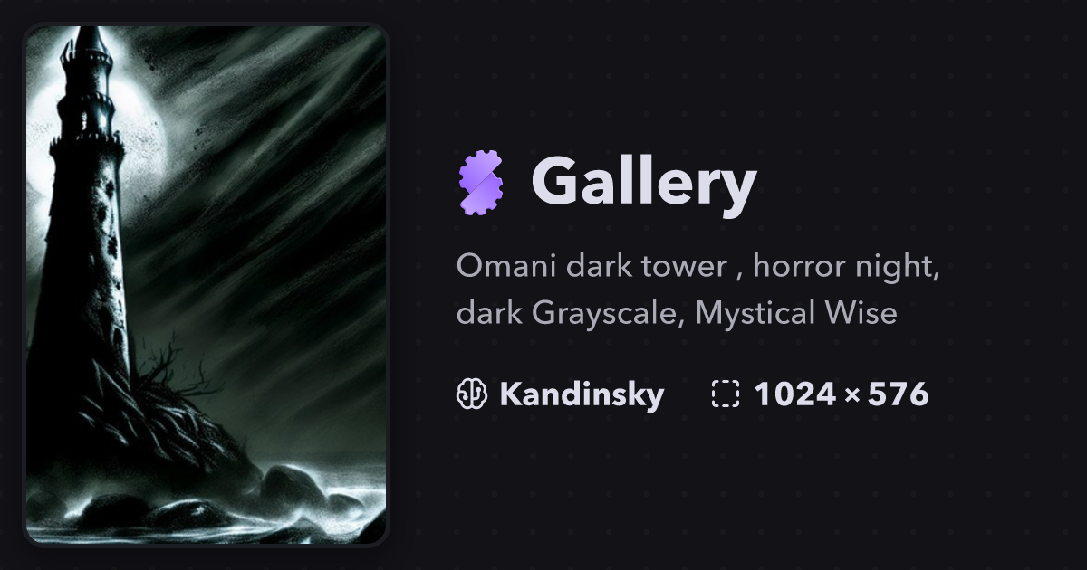 "Omani dark tower , horror night, dark..." | Gallery | Stablecog