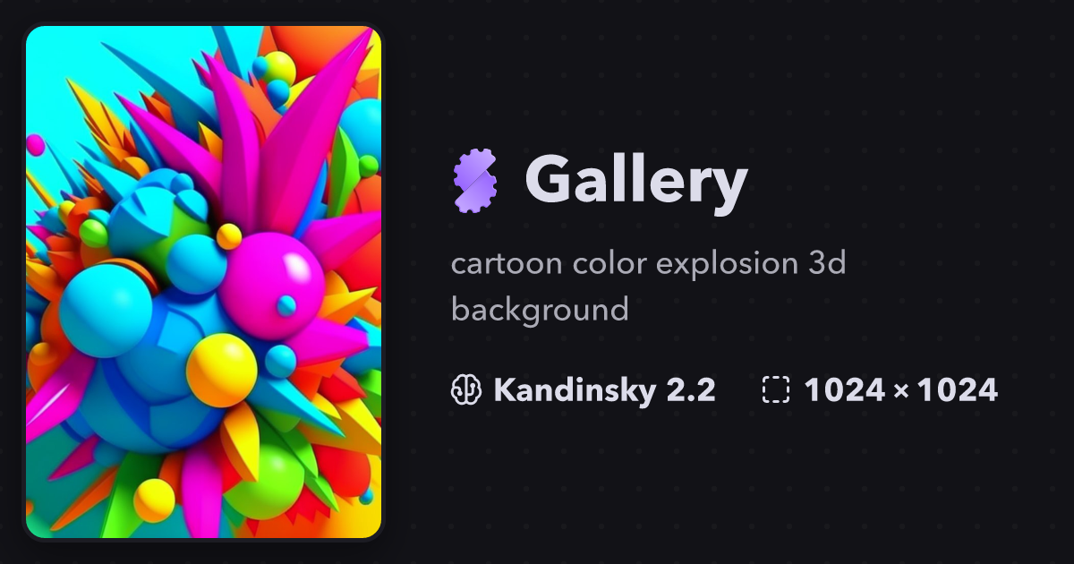 "cartoon color explosion 3d background" | Gallery | Stablecog
