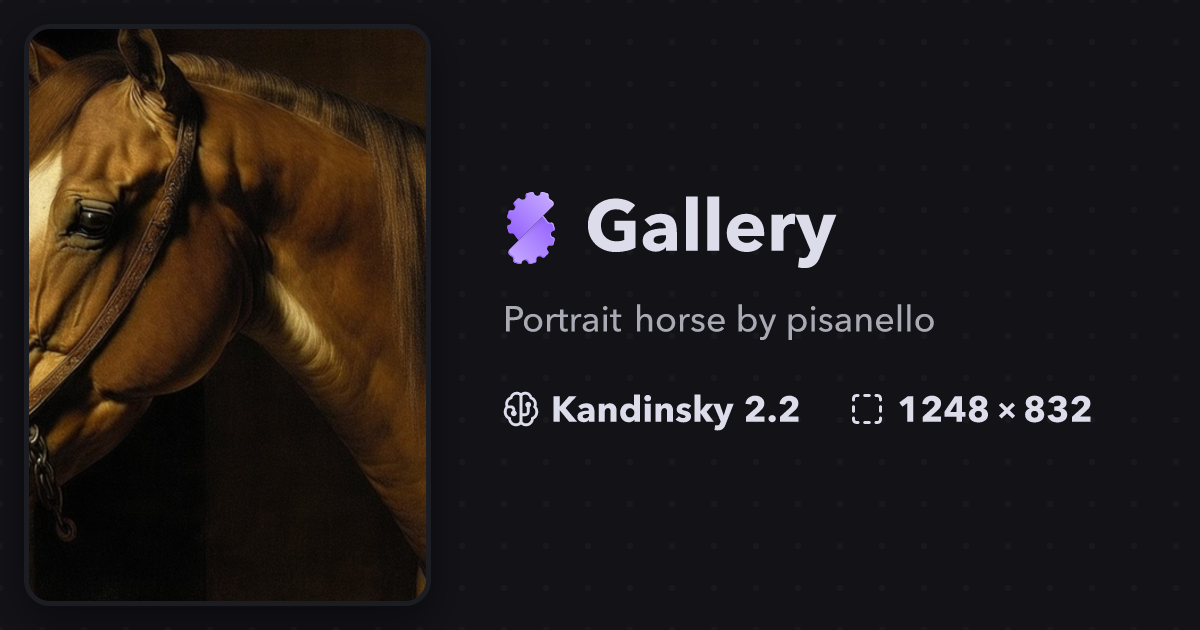 "Portrait horse by pisanello" | Gallery | Stablecog