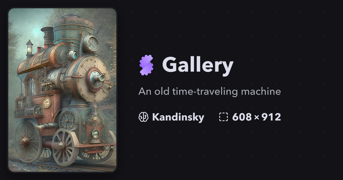 "An old time-traveling machine" | Gallery | Stablecog