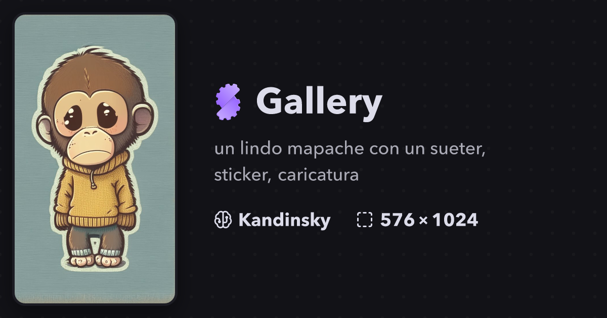 "un lindo mapache con un sueter, stick..." | Gallery | Stablecog