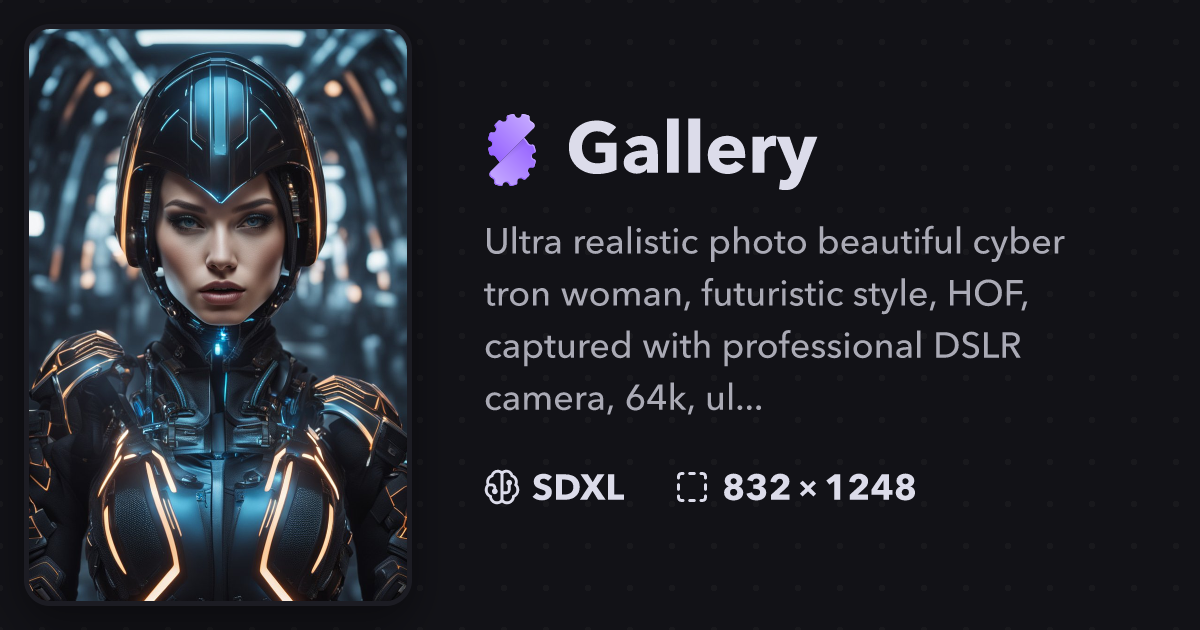 "Ultra realistic photo beautiful cyber..." | Gallery | Stablecog