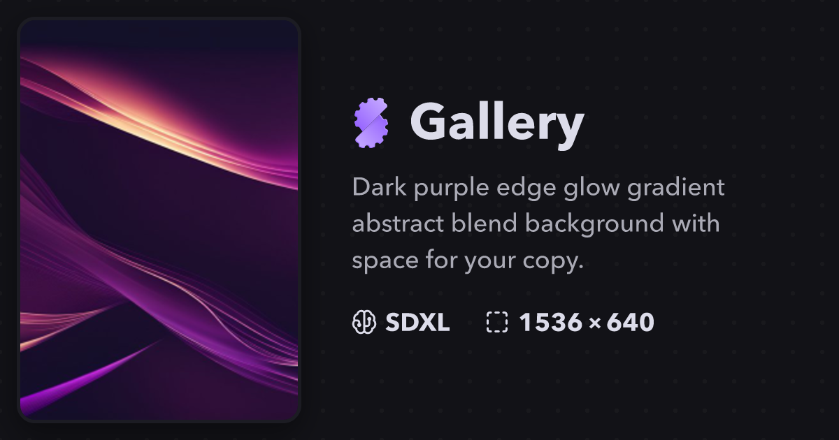 "Dark purple edge glow gradient abstra..." | Gallery | Stablecog