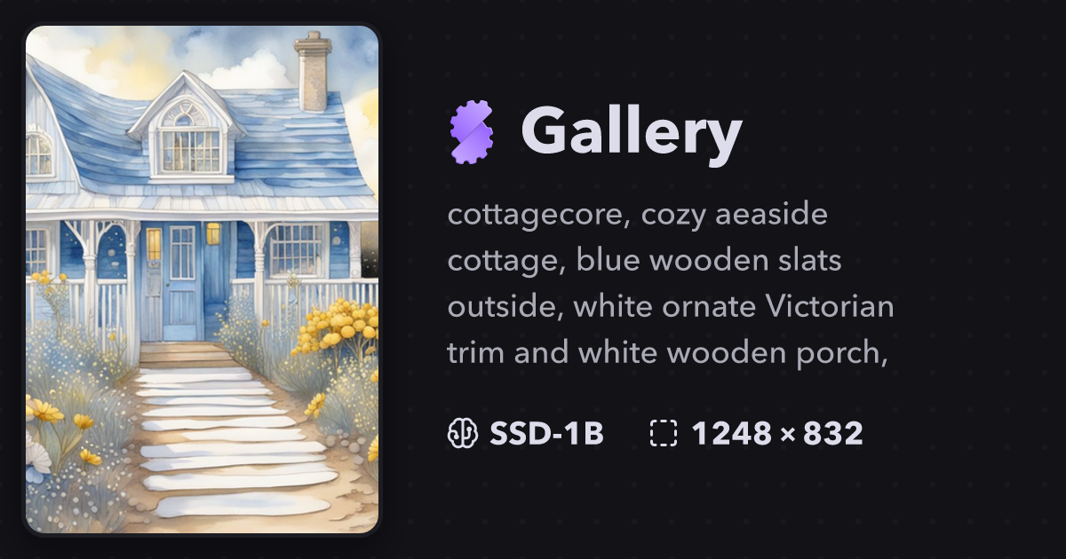 "cottagecore, cozy aeaside cottage, blue ..." | Gallery | Stablecog