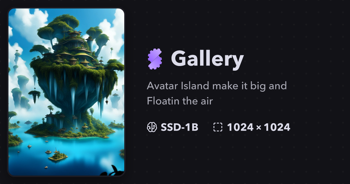 "Avatar Island make it big and Floatin..." | Gallery | Stablecog