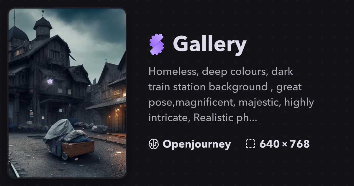 "Homeless, deep colours, dark train st..." | Gallery | Stablecog