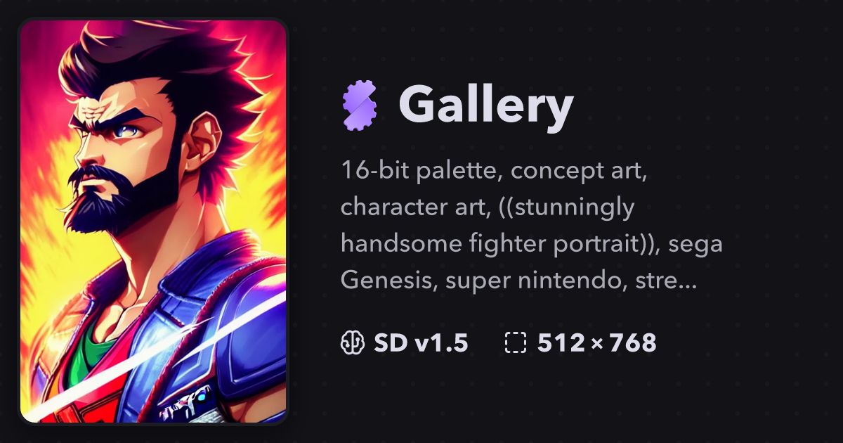 "16-bit palette, concept art, characte..." | Gallery | Stablecog