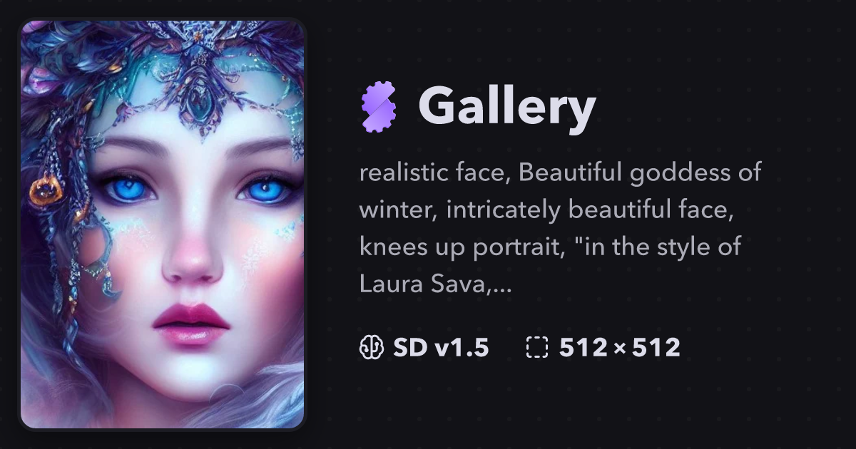 "realistic face, Beautiful goddess of ..." | Gallery | Stablecog