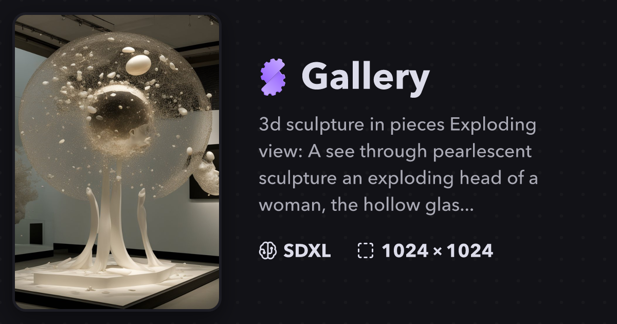 3d sculpture in pieces Exploding view: A see throu... | Gallery