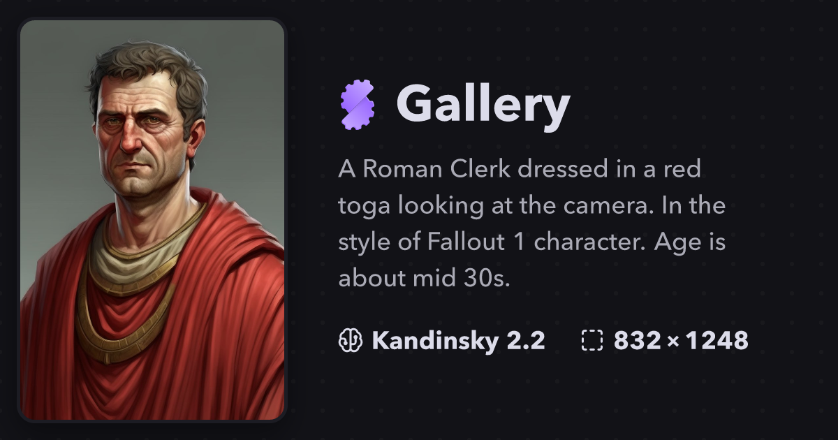 "A Roman Clerk dressed in a red toga l..." | Gallery | Stablecog