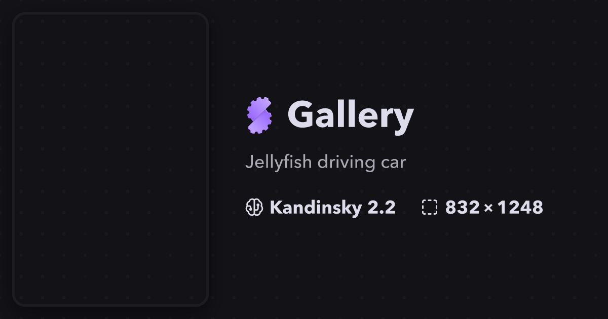 "Jellyfish driving car" | Gallery | Stablecog