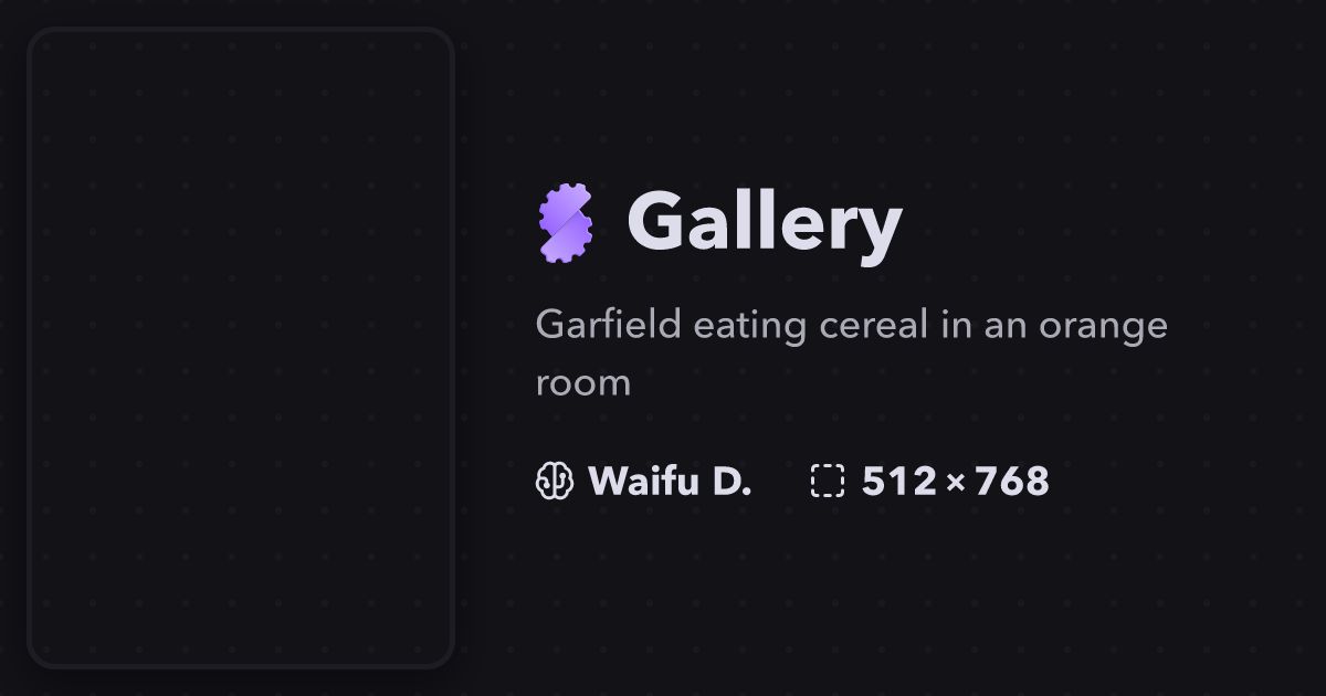"Garfield eating cereal in an orange room" | Gallery | Stablecog