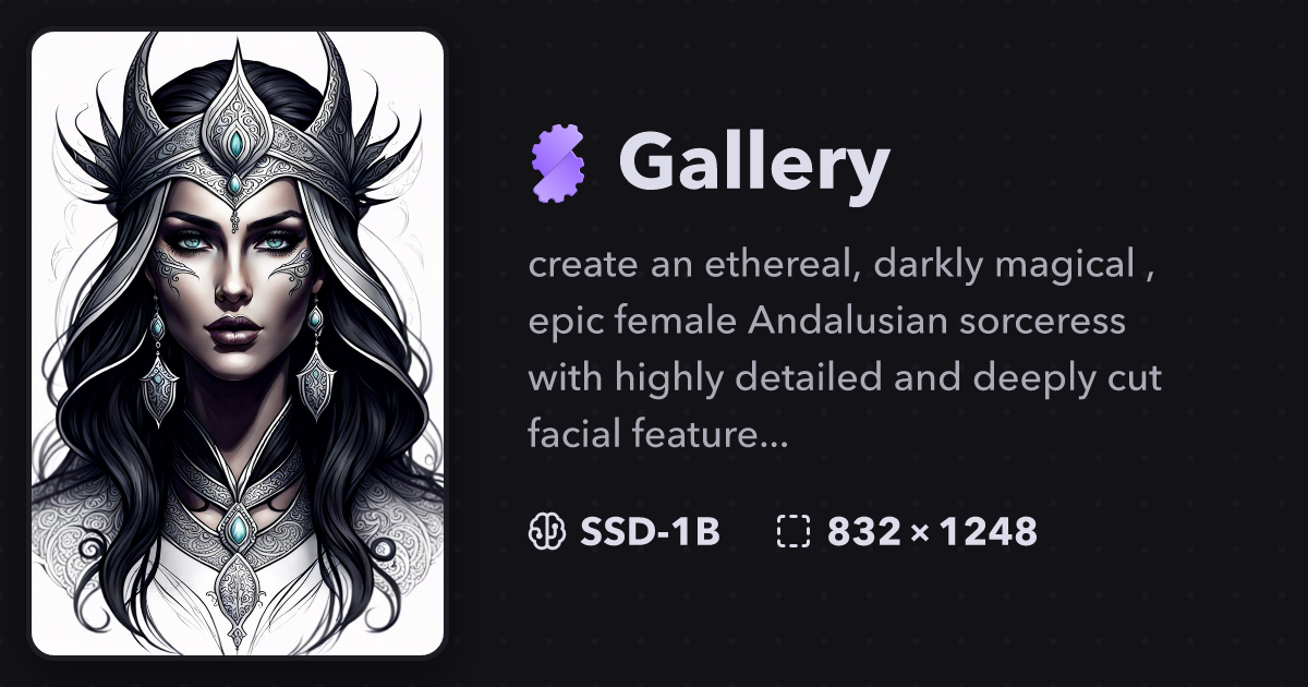 "create an ethereal, darkly magical , ..." | Gallery | Stablecog