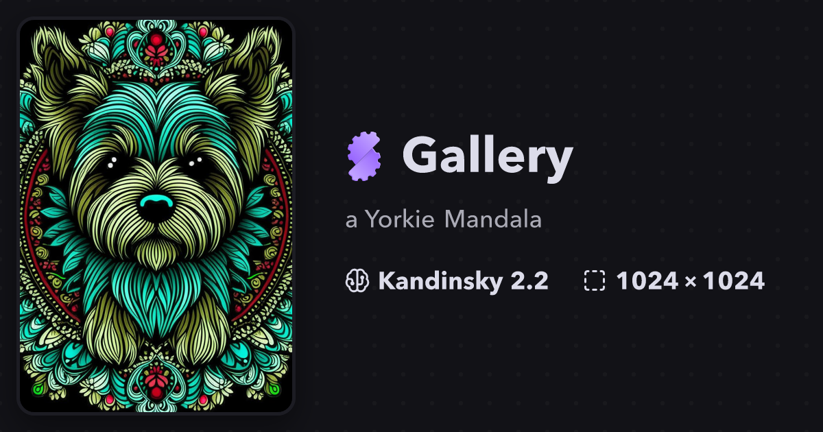 "a Yorkie Mandala" | Gallery | Stablecog