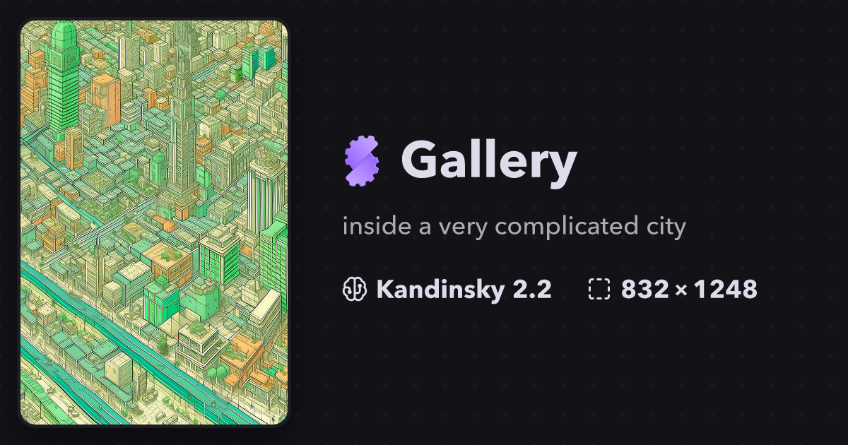 "inside a very complicated city" | Gallery | Stablecog