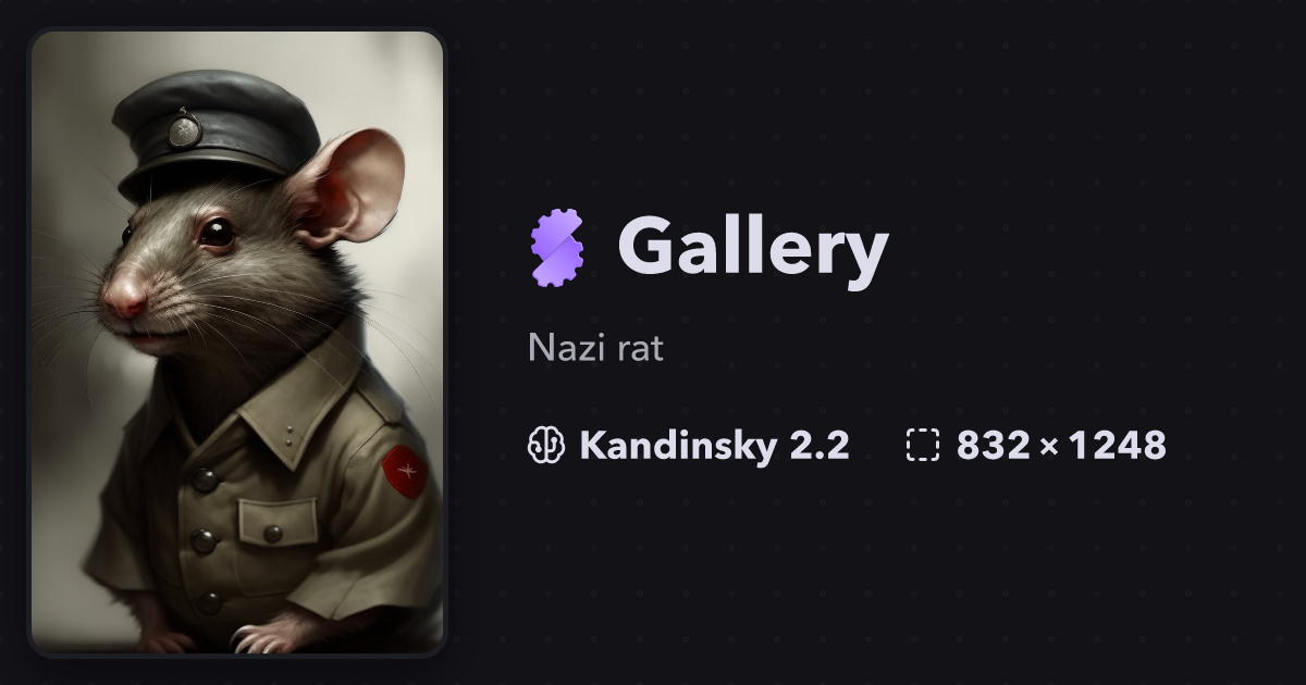 "Nazi rat" | Gallery | Stablecog