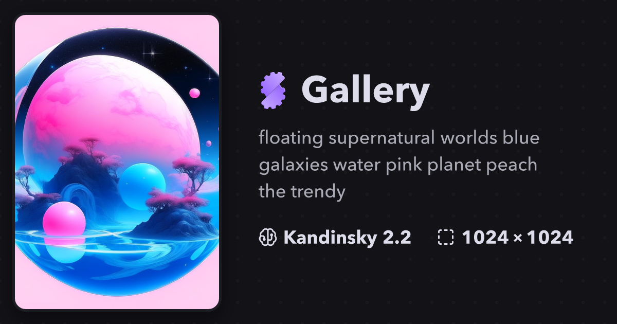 "floating supernatural worlds blue gal..." | Gallery | Stablecog