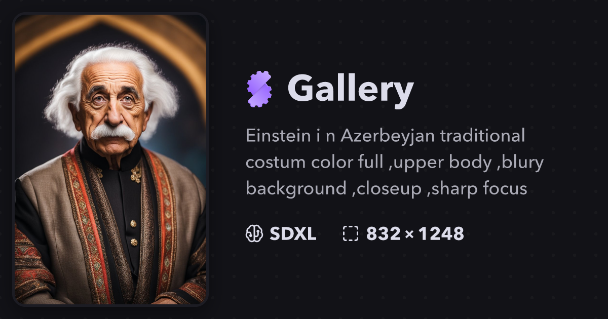 "Einstein i n Azerbeyjan traditional c..." | Gallery | Stablecog