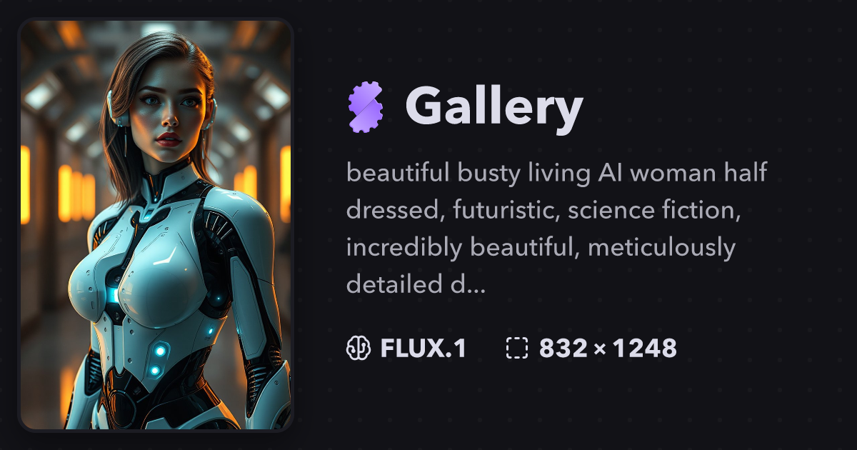 "beautiful busty living AI woman half ..." | Gallery | Stablecog