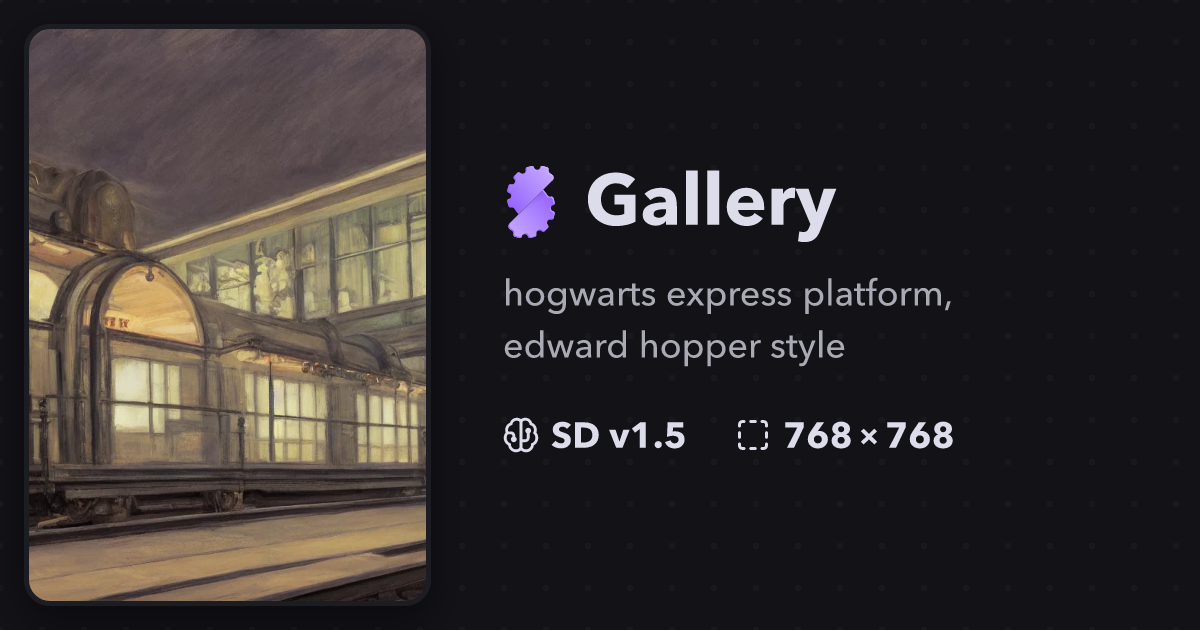 "hogwarts express platform, edward hop..." | Gallery | Stablecog