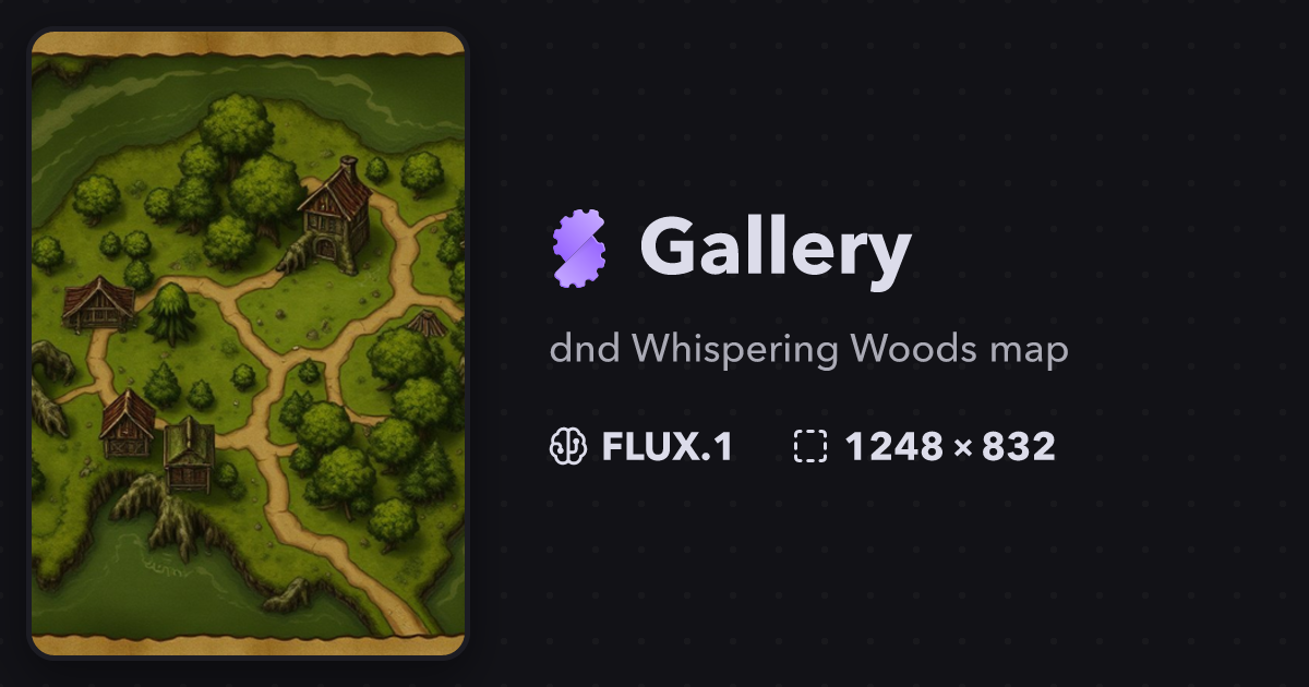 "dnd Whispering Woods map" | Gallery | Stablecog