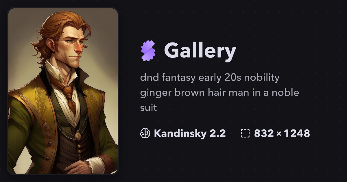 "dnd fantasy early 20s nobility ginger..." | Gallery | Stablecog