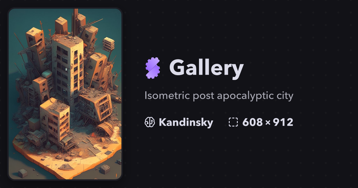 Isometric post apocalyptic city | Gallery