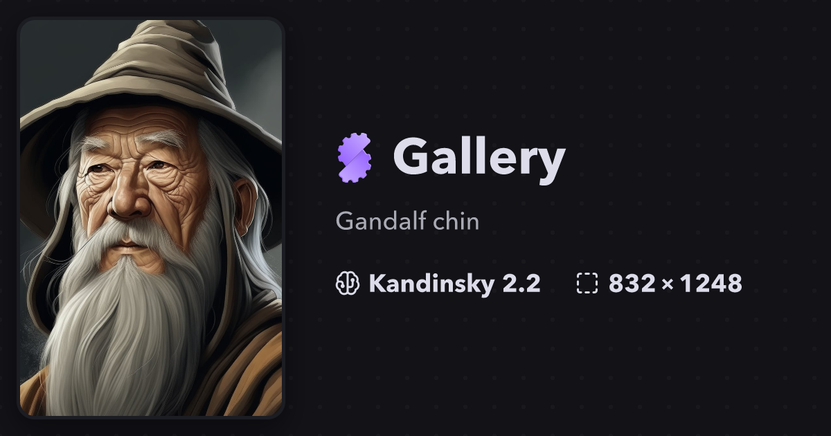 "Gandalf chin" | Gallery | Stablecog