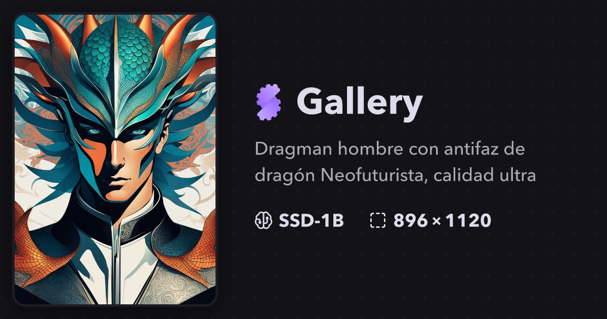 "Dragman hombre con antifaz de dragón ..." | Gallery | Stablecog